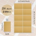 3 x 2 Inch Kraft Label Stickers,240 Pack Rectangle Inventory Color ...