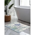 Blue Sea Turtles Soft Diatomaceous Earth Mat, Shell Coral Vintage Ocean ...