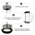 ONAPARTER Coffee Machine Espresso Machines for Home Glass Stainless ...