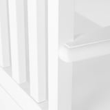 Classic Storage Bench with Bins - White - Walmart.com