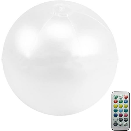 Glowing Beach Ball Remote Control Led Light Swimming Pool Toy 13 Colors ...