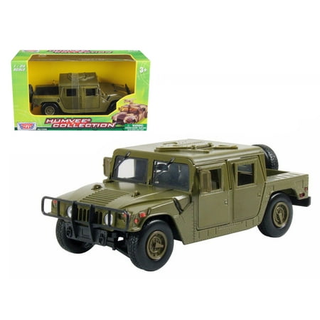 Motormax Humvee Military Cargo/Troop Carrier Green 1/24 Diecast Car ...
