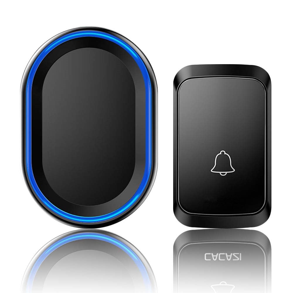 Wireless Doorbell, Waterproof Door Bell with 58 Melodies and Led Flash ...