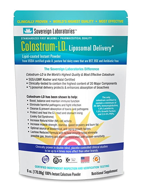 Sovereign Laboratories Colostrum-Ld 6oz Plain Powder With Proprietary ...