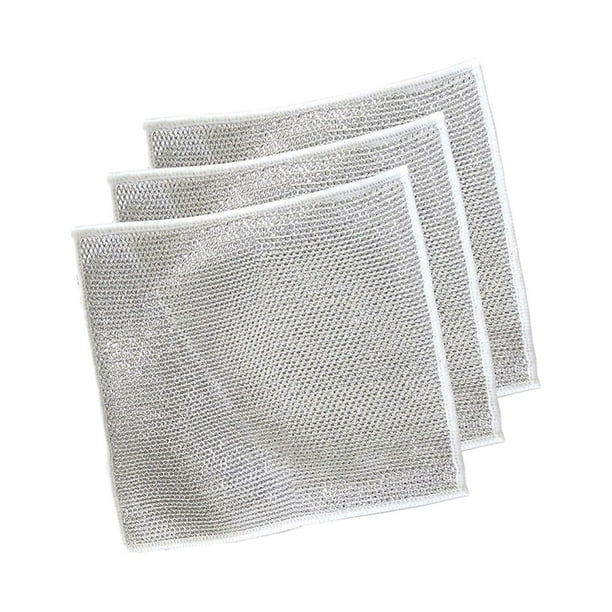 Abbracc 3 Pieces Multipurpose Non Scratch Wire Dishcloth Scrubbing Wire ...