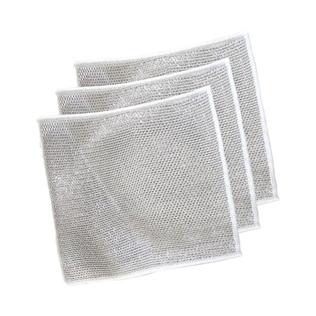 GUOOL 3 Pieces Multipurpose Non Scratch Wire Dishcloth Scrubbing Wire ...