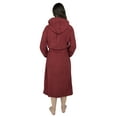 Women 100% Luxury Terry Cotton Hooded Shawl Bathrobe Toweling Spa ...