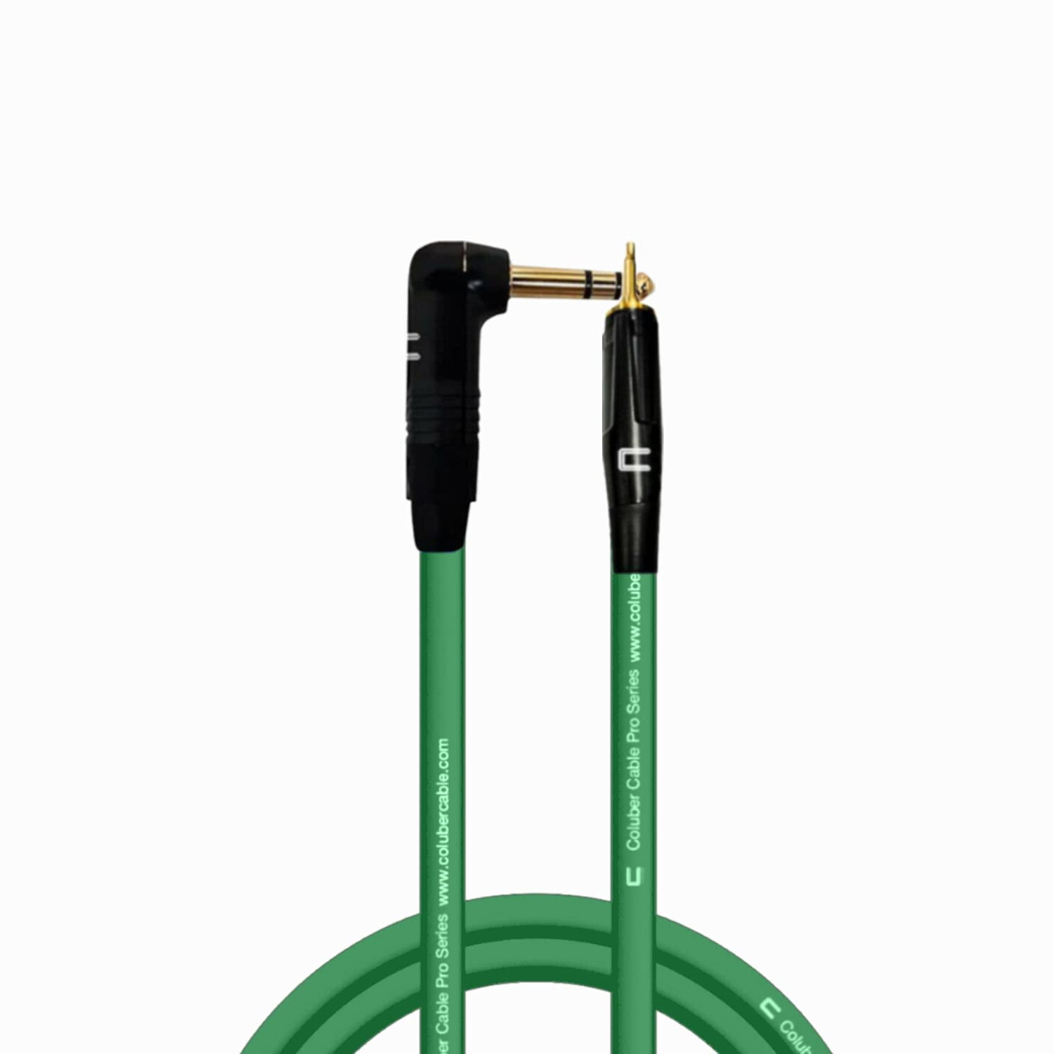 Coluber Cable Right Angle 1/4" TRS to 3.5 TS Male Pro 3-Pin Audio ...