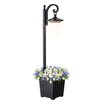 C Cattleya LED Solar Outdoor Garden Lamp Post Light with Planter and ...