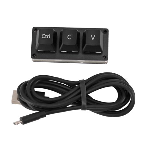 3 Key Mini Keypad Red Switch Hot Swappable Colorful Backlight DIY ...