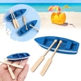 Home Toy Miniature Boat Craft Accessory for Dollhouse and Model ...