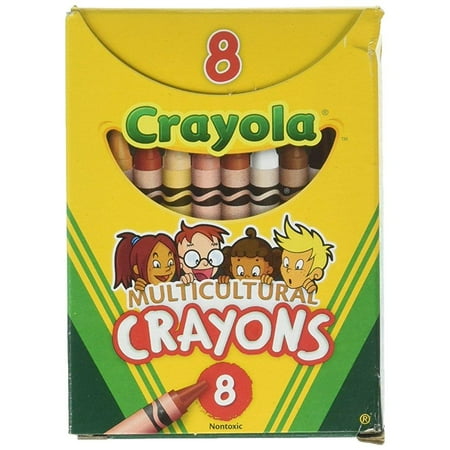Binney & Smith Crayola(R) Multicultural Crayons, Assorted Specialty ...