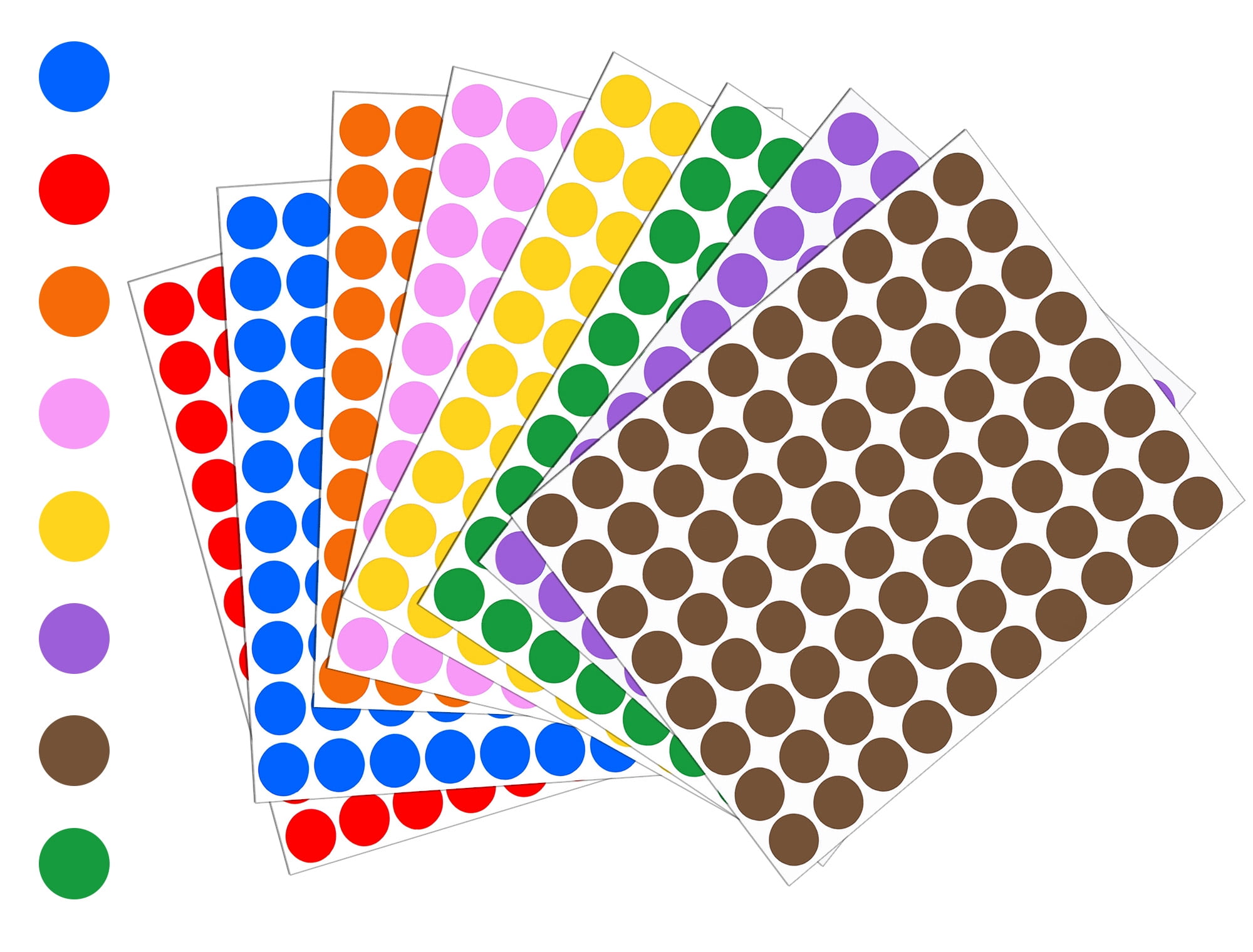 Kids Crafts Stickers - Colorful 1/2 inch Dots Labels for Children Fun ...