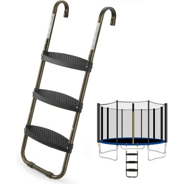 ROMUCHE Backyard Outdoor Trampoline Slide Ladder, 60"*20" with Buffer ...