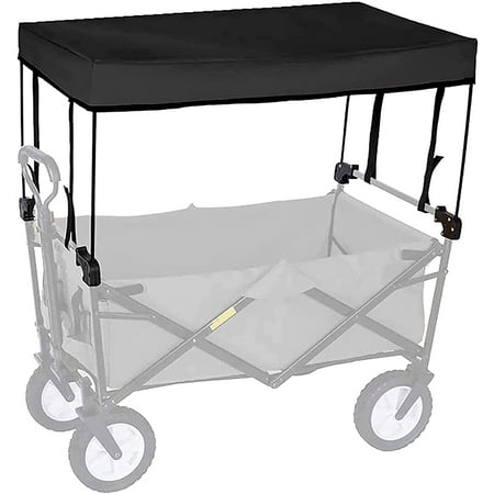 Folding Trolley Awning，Rain and Sun Protection Kids Wagon Canopy，Easy ...