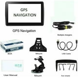 7" Inch Touchscreen GPS Navigation for Car & Truck & RV with Sunshade ...