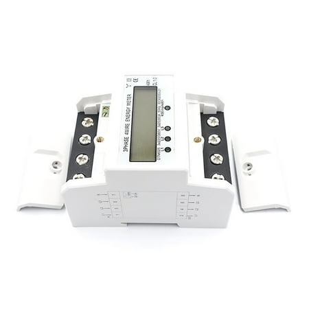 Dalazy Plastic Case Electric Meter 3 Phase 4 Wire Rail-mounted 5-80A ...