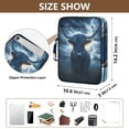 ALAZA Cow Lightning Pattern Expanding Accordion File Folder 3 Ring ...