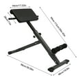 Hyperextension Bench Adjustable Ab Pad 330 lbs Capacity - Walmart.com