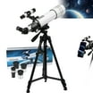 TELMU Professional High Powered Telescope, 70mm Aperture 400mm AZ Mount ...