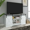 Free Shipping! Farmhouse TV Stand for TVs Up to 65 Inch with Sliding ...