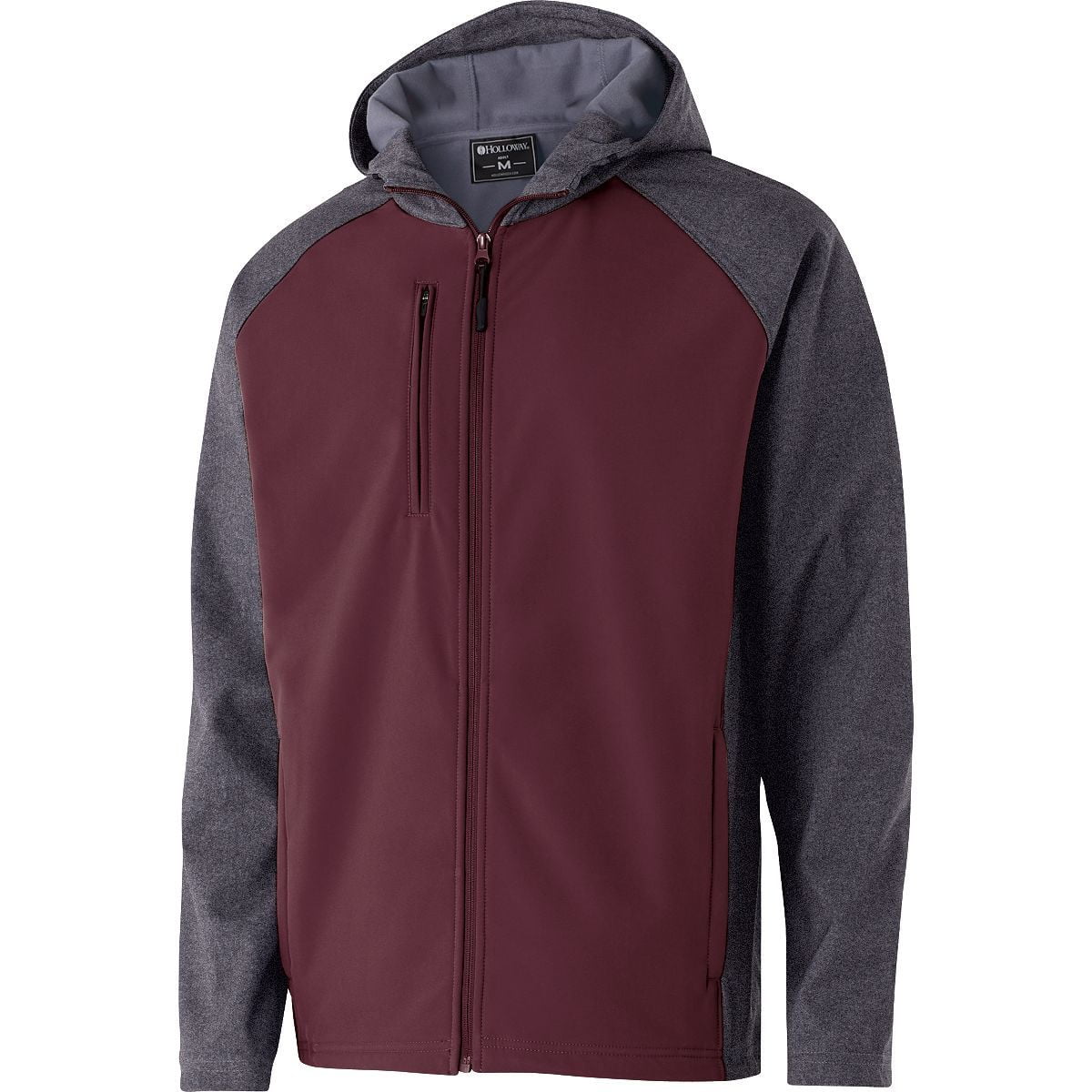 Holloway Sportswear 3XL Raider Softshell Jacket Carbon Print/Maroon ...