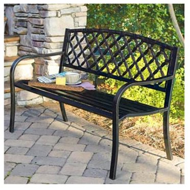 Innova Chippendale 4 ft. Cast Aluminum Park Bench - White - Walmart.com