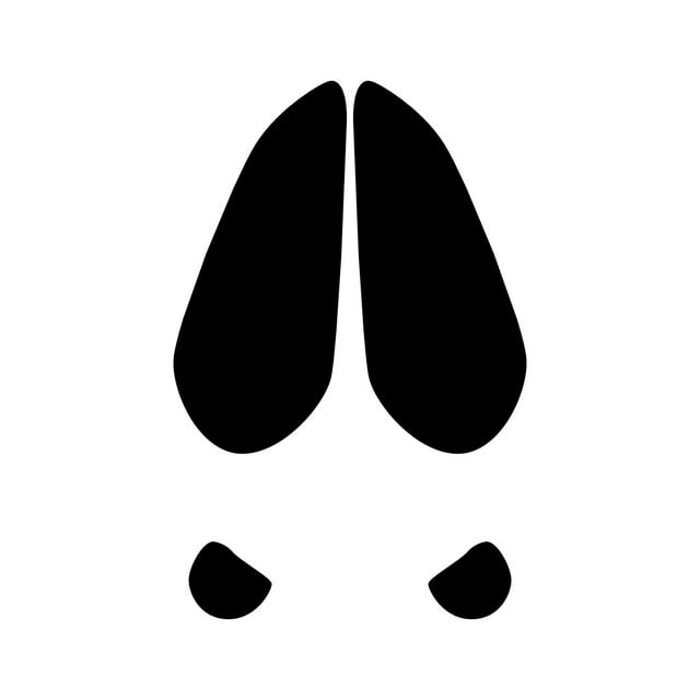 Deer Track Sticker Decal Die Cut - Self Adhesive Vinyl - Weatherproof - Made in USA - Many Color ...