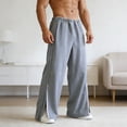 Mens Medical Grade Recovery Pants Easy Access Post-Op Trousers Solid ...