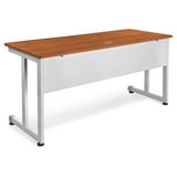 OFM Model 55218 24" x 60" Modular Desk and Worktable, Maple with Silver ...