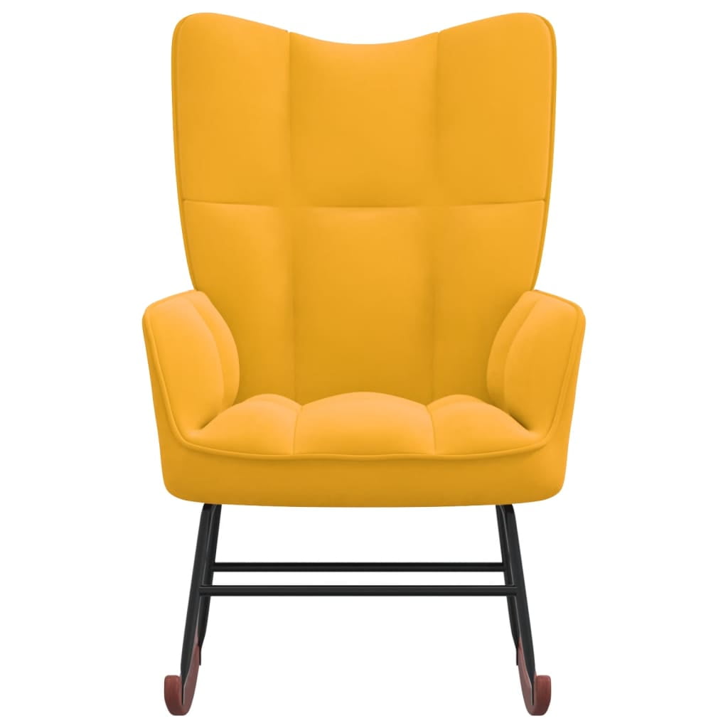 Click here for Vidaxl Rocking Chair Mustard Yellow Velvet 61 X 78... prices