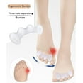 2Pairs Toe Separators Toe Spacers for Women Men to Correct Bunion ...