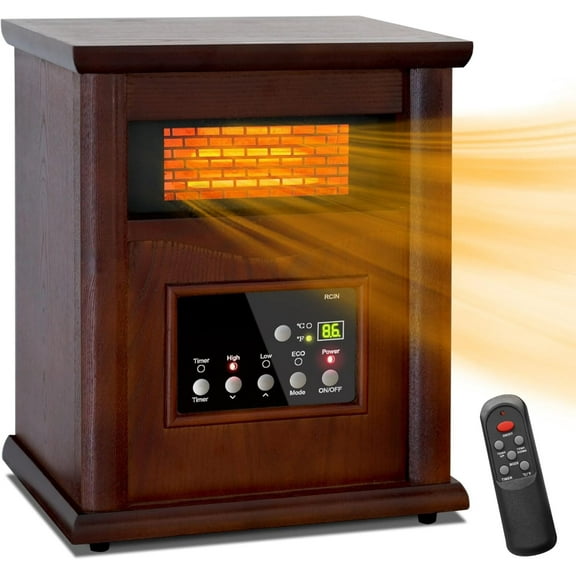 RedStone 5,200 BTU Portable Electric Infrared Heater with Cabinet, 1 ...