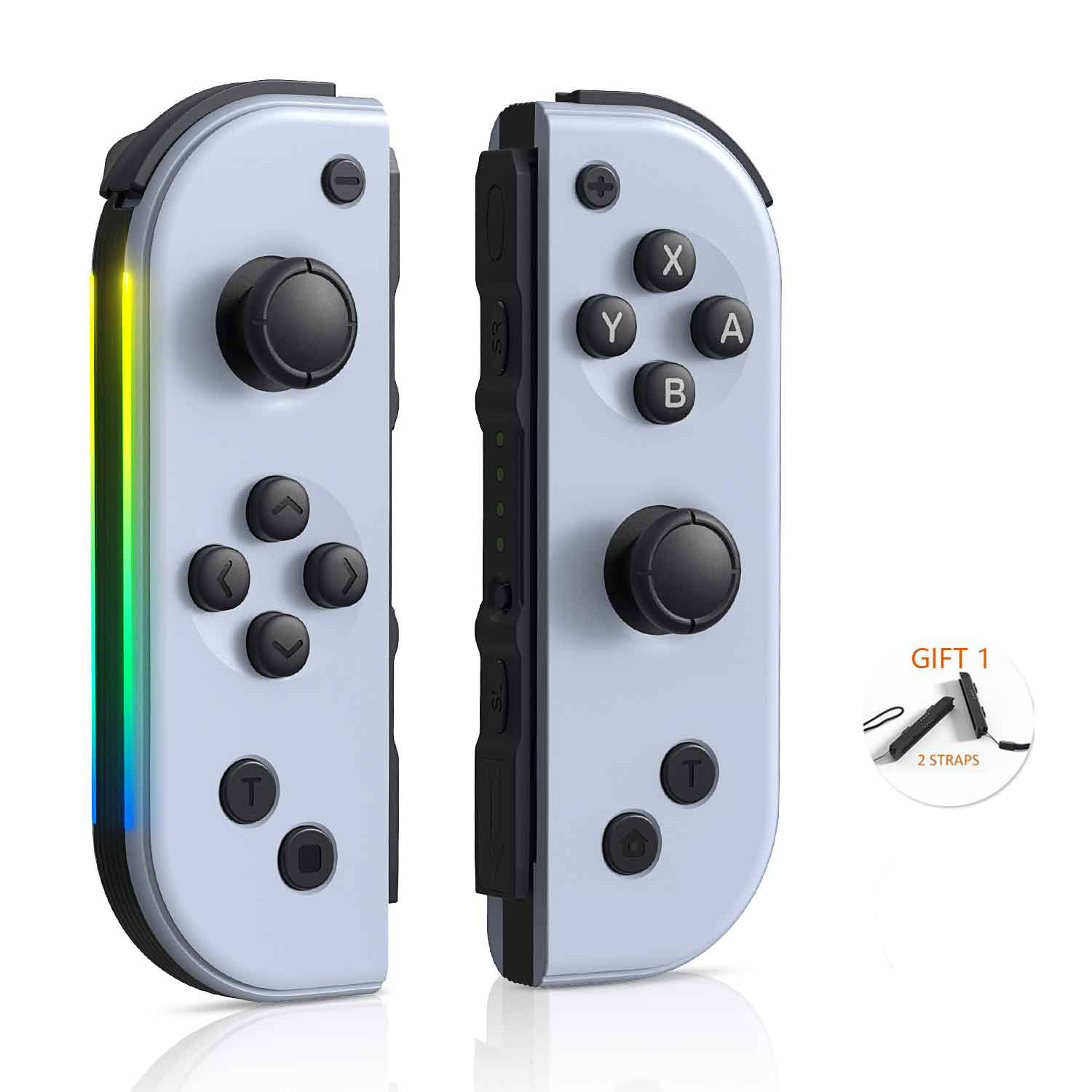 Controlador para Switch con luz RGB colorida (L/R) Joycon inalámbrico para Switch Oled con ...