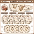 96 Pcs Coffee Baby Shower Party Plates Napkins Tableware Set A Baby Is ...