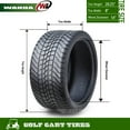 WANDA 215/35-14 Golf Cart ATV Tires, 4 Ply, DOT Rated, Exceptional ...