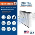3 Pack 413 Replacement Air Filter MERV 13 Compatible with AprilAire ...