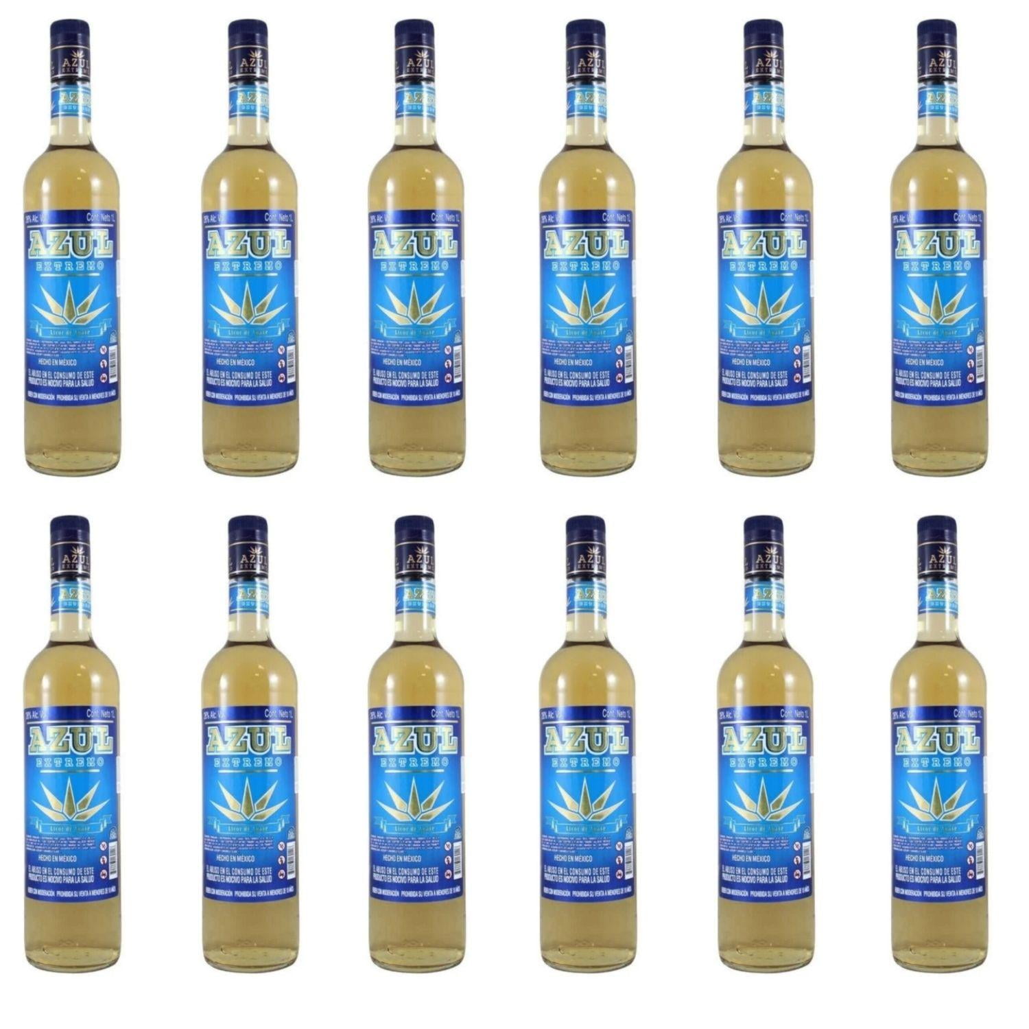 Pack de 12 Licor de Agave Azul Extremo 1 L Azul Extremo 1 L | Bodega ...