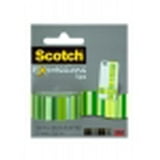 Scotch Expressions Magic Tape, 3/4" x 300", Green Lines - Walmart.com