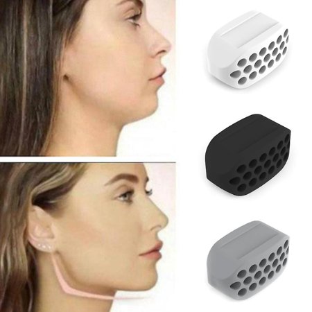Jaw Line Exerciser Face Muscle Toning Chew Jawline Jawzrsize Ter-Black ...