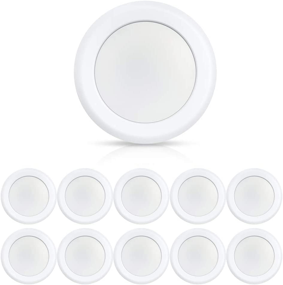 ECOELER 10 Pack 6 Inch Dimmable LED Disk Lights 16.5W Flush Mount ...