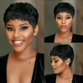 Natural Looking Cut Wig Human Hair Short Cut Wigs For Black Women Human ...