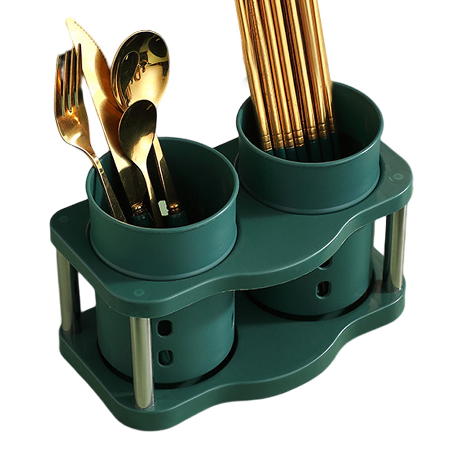 Chopstick Holder with Drainage Holes - 2 Grids Large Caliber, Orderly ...