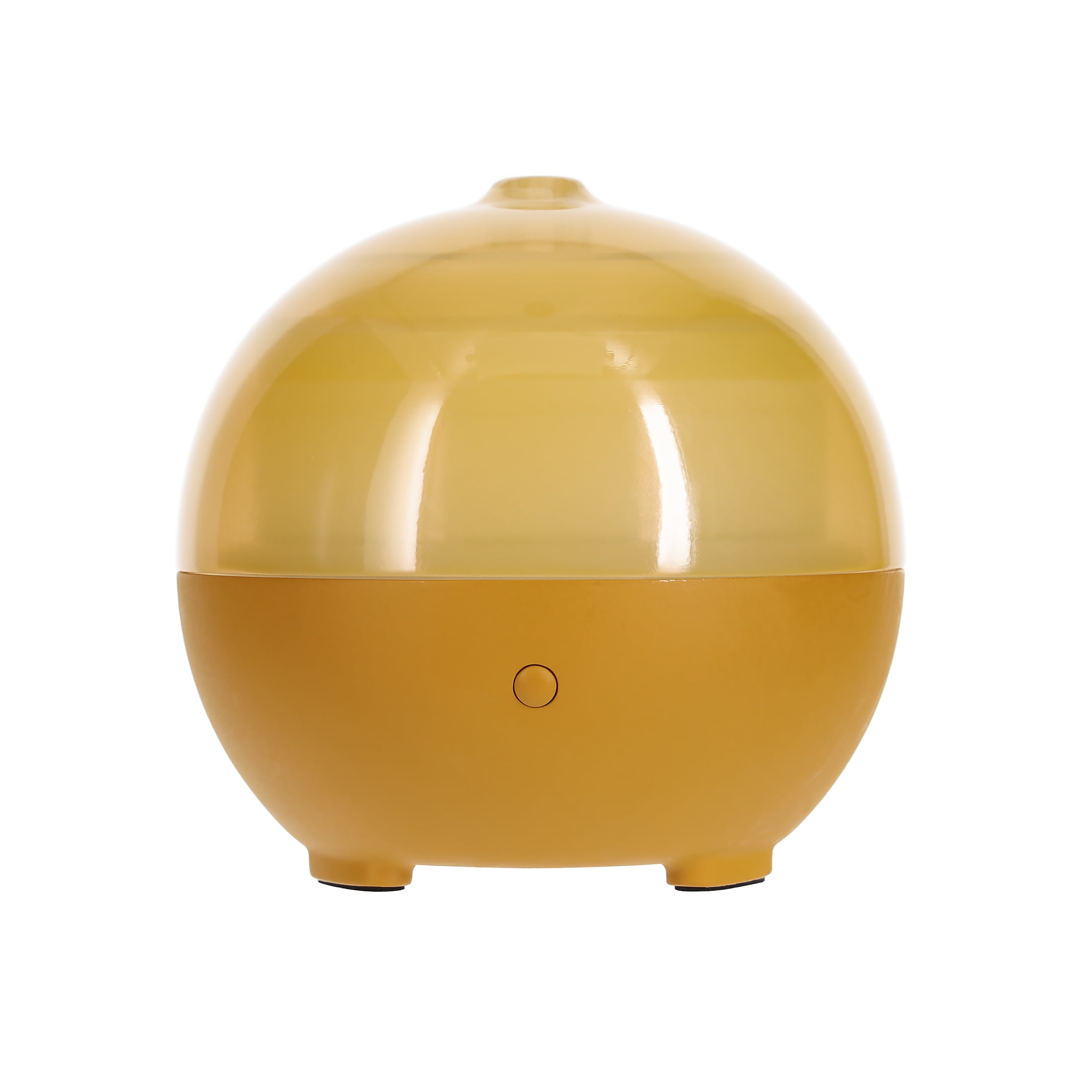 Mainstays 100mL Ultrasonic Aroma Oil Diffuser, Tinted Yellow Glass ...