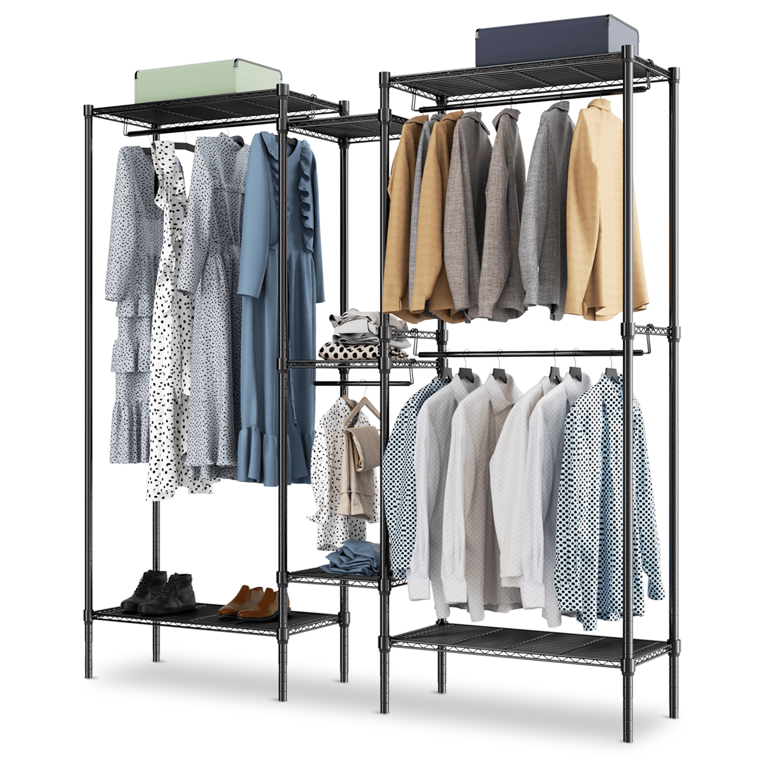 Magshion Clothes Rack, Heavy Duty Clothing Rack for Hanging Clothes ...