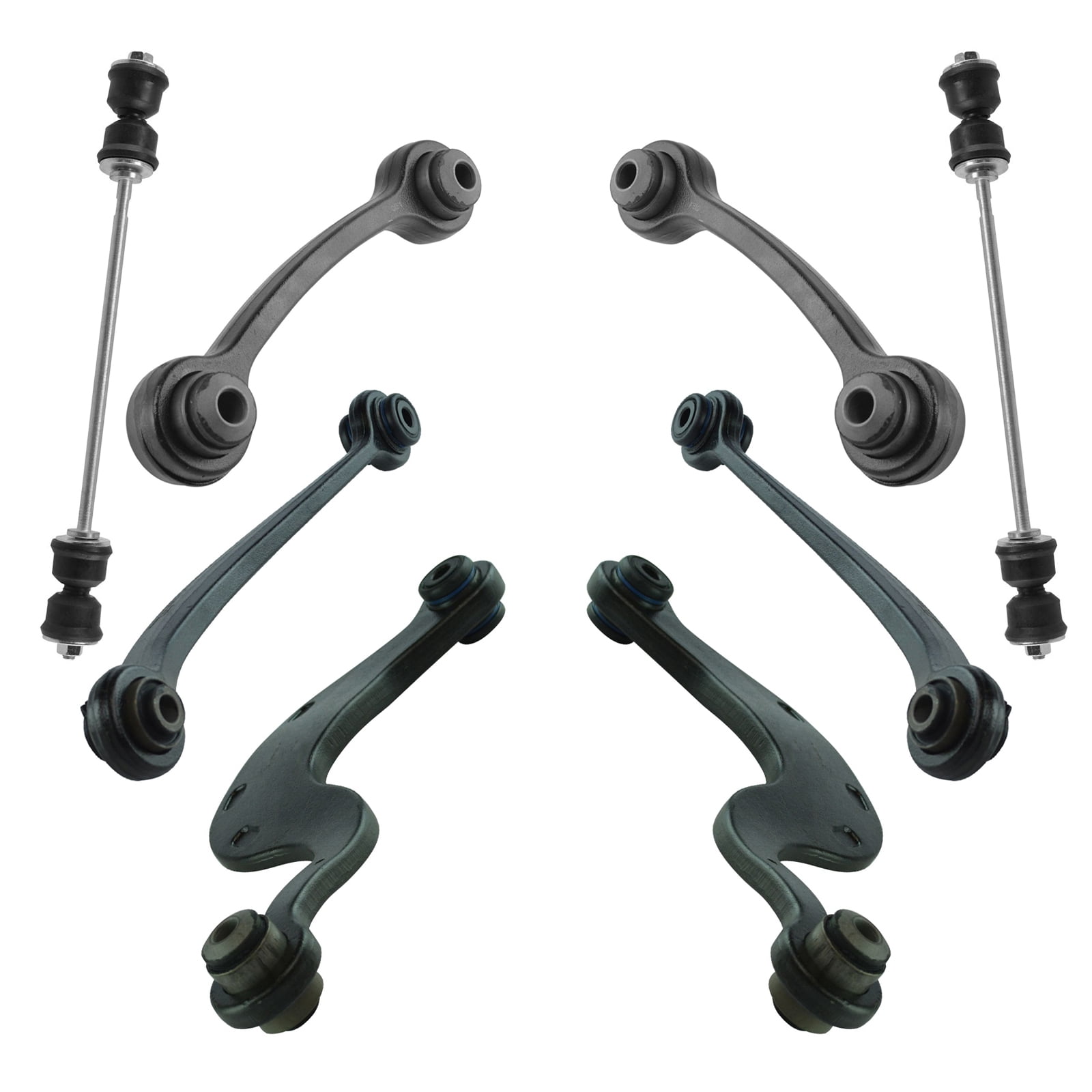 8 Piece Suspension Kit Rear Upper Control Arms Vertical Links Sway Bar ...