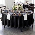 120" Round Light Pink Satin Tablecloth - Heavy-Duty, Leak-Proof, Tear ...