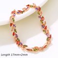 Bagzy Tennis Bracelets 18k Gold Plated Colorful Crystal Willow Bracelet