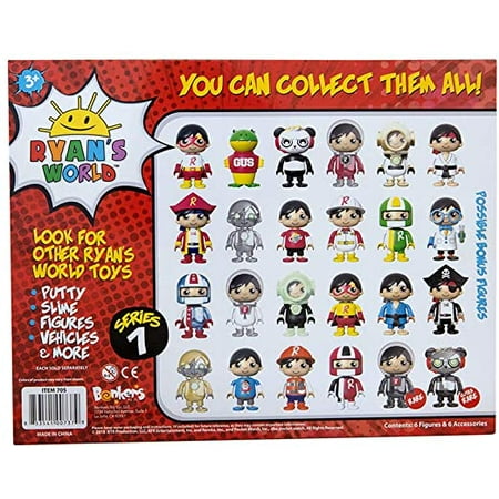 Ryan's World 6 Pack Figurines Collectible - Series 1 | Walmart Canada