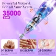 Electric Nail File with a 35000RPM Drill, Complete with 100 Sanding ...